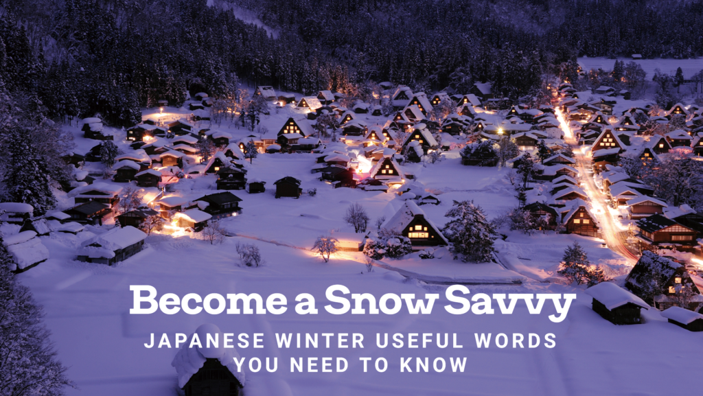 Japan Savvy Lesson: Become "Snow Savvy"